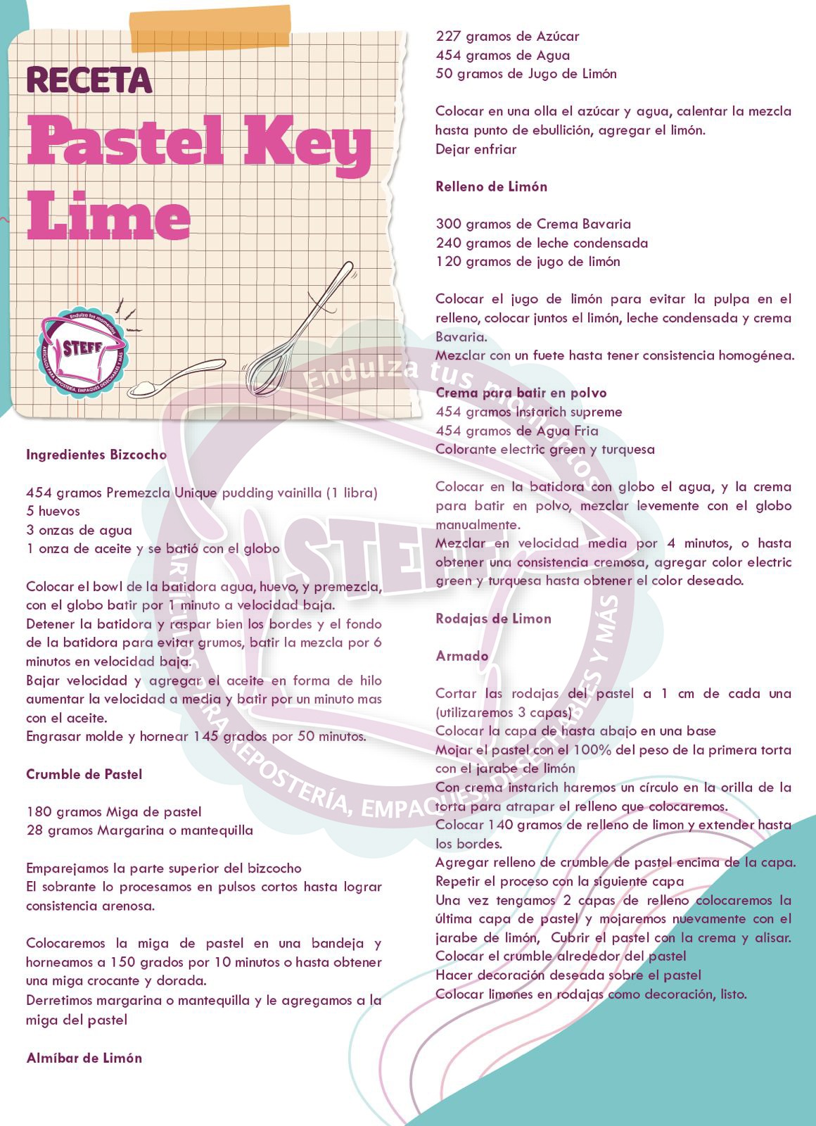 Pastel Key Lime Pie - Grupo Steff